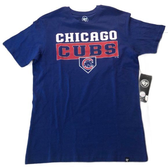 47 | Shirts | Nwt Chicago Cubs 47 Brand Silver Lining Logo Tshirt ...